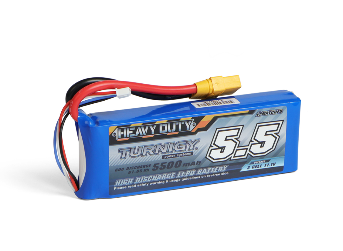 Turnigy Heavy Duty 3S 5500mAh 11.1V 60C Lipo Battery Pack w/XT90