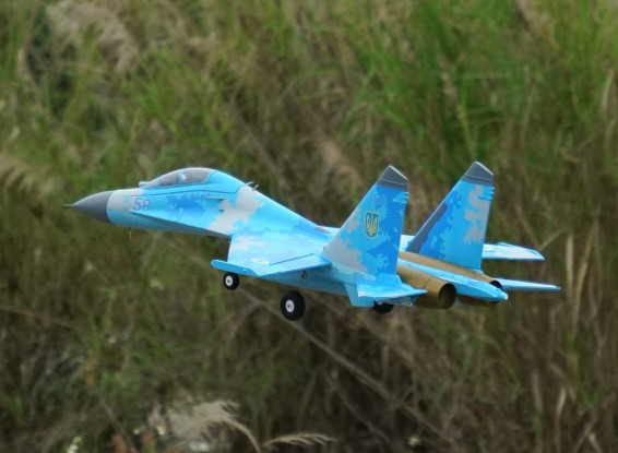XFLY (PNF) Sukhoi Su-27 Flanker (Blue) w/Twin 50mm 12 Blade EDF Fans ...