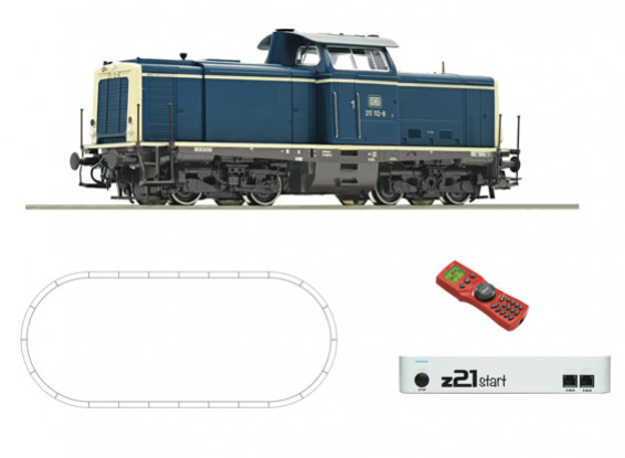 Roco/Fleischmann HO Digital Starter Set with Class 211 Diesel Locomotive and 3 Freight Wagons DB ...