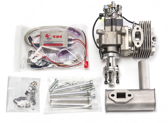 RCGF 26cc MK2 Side Exhaust Gas Engine w/CD Ignition and Walbro Carb 2 ...