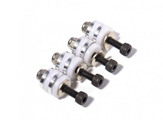 Kuza 2.5~10mm Adjustable Engine Mount Stand Off Kit w/4mm Nuts & Bolts ...