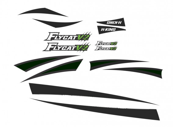 H-King FLYCAT V2 70mm EDF Jet Replacement Decal Sheet | hobbyking