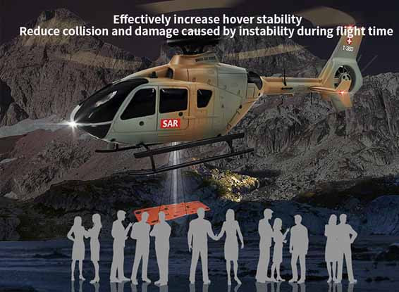 RC ERA C123 (RTF) EC135 Flybarless RC Helicopter w/Tx, 6-Axis Gyro ...