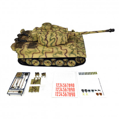 Heng Long 3818 (RTR) 1/16th Scale German Tiger 1 RC Tank w/Sound, LED ...