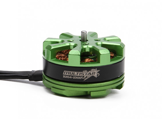 MultiStar 2204-2300KV Motor with Prop Adapter and Nut (CCW)