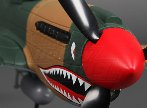 Micro P-40 super scale w/stand (PNF)