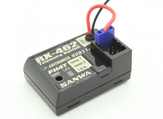 Sanwa/Airtronics RX-462 2.4GHz FHSS-4T Super Response 4CH Telemetry Receiver