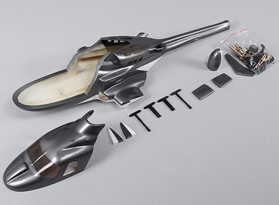 Airwolf Fiberglass Fuselage for 450 size heli