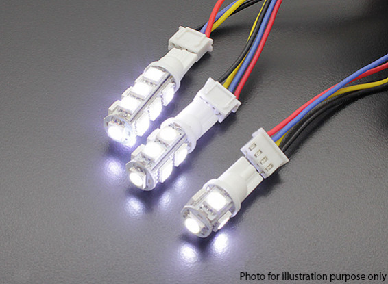 LED Corn Light 12V 2.6W (13 LED) - White (2pcs)