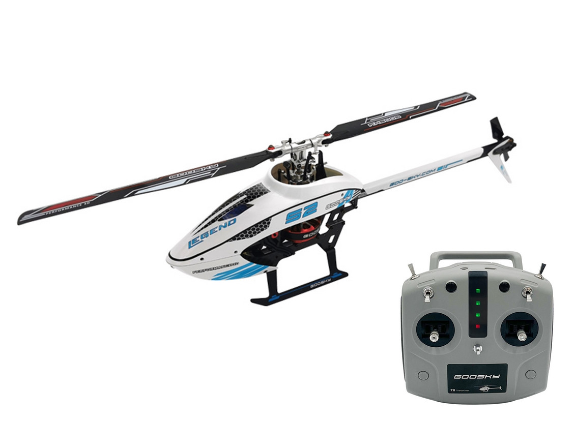 GOOSKY (RTF) Mode 2 Legend S2 Aerobatic Helicopter (White) with Pitch ...