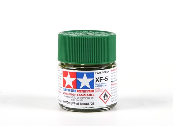 Tamiya XF-5 Flat Green Acrylic Paint (10ml) | HobbyKing