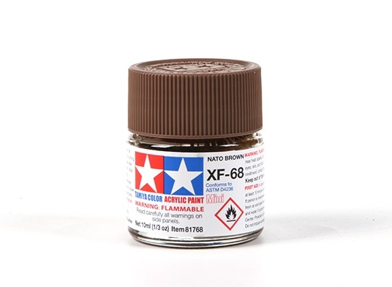 Tamiya XF-68 Flat Nato Brown Acrylic Paint (10ml) | HobbyKing