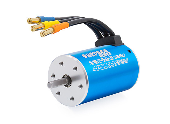 Surpass Hobby 3660 4 Pole Brushless In-Runner Motor 2600kv | HobbyKing