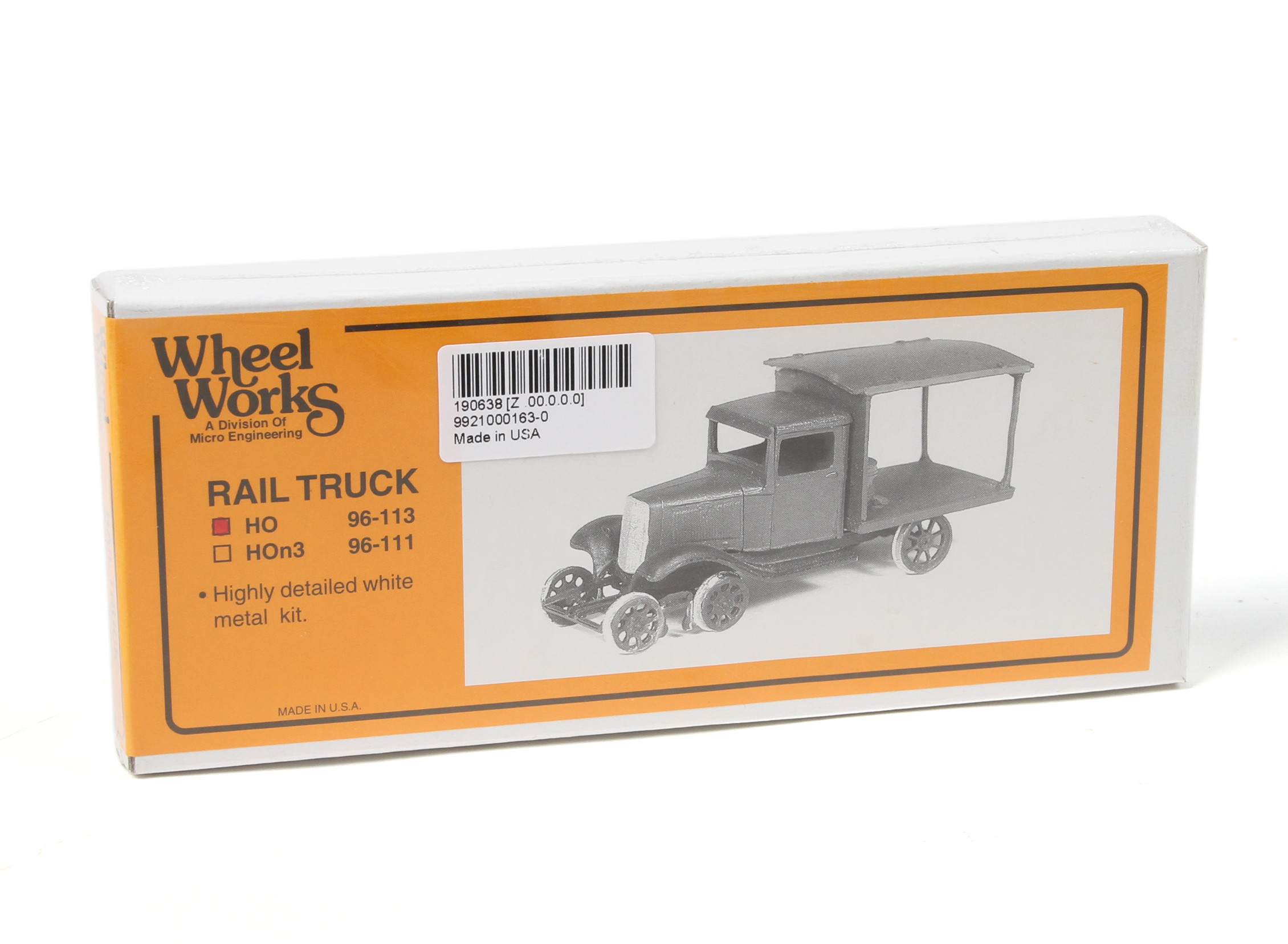 Micro Engineering HO Scale Wheel Works Rail Truck Kit 1pc (96-113)