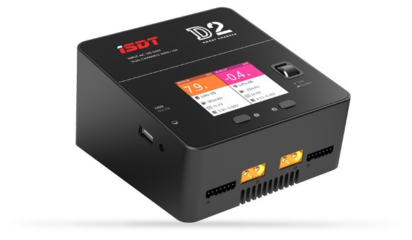 iSDT D2 200W 12A AC Dual Channel Smart Balance Charger (UK Plug)