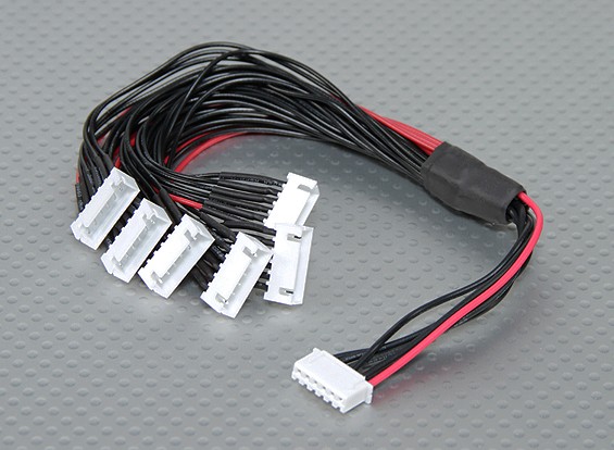 JST-XH Parallel Balance Lead 5S 250mm (6xJST-XH)