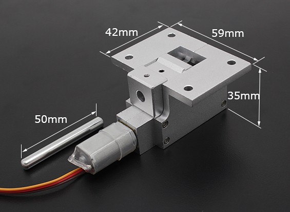 All Metal Servoless 90 Degree Retract for Large Models (6kg) w/6mm Pin