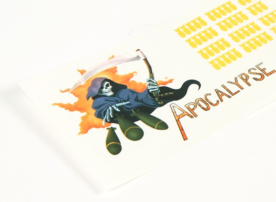 Nose Art - Apocalypse 250 x 85mm Self Adhesive Decal Set