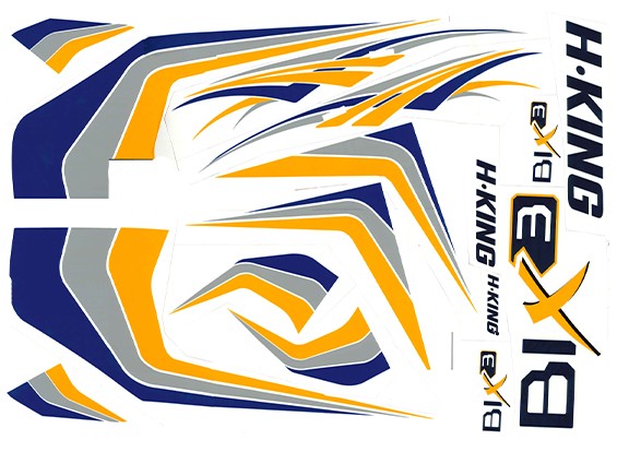 HobbyKing® Bix3 Trainer 1550mm - Replacement Decal Set