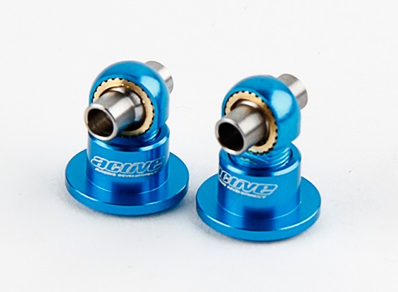 Active Hobby Adjustable Upper Cap for Tamiya TRF Shock (Blue)