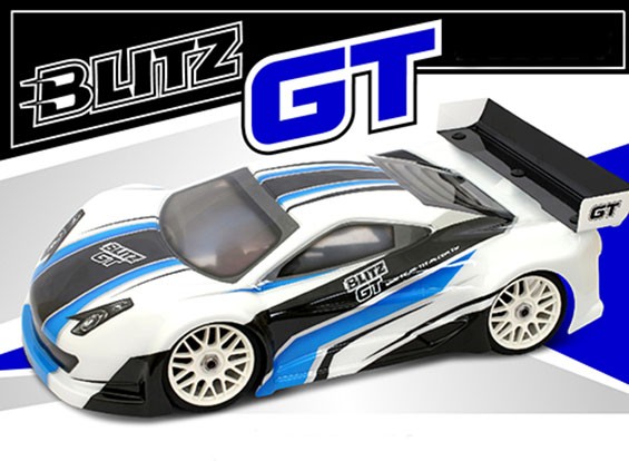BLITZ 1/8 GT E/P Body Shell with Wing (1.2mm)