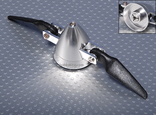Folding Propeller 5x5 W/ Alloy hub 30mm / 3.0mm shaft