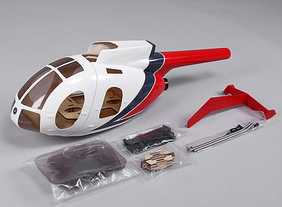 Hughes MD500 Fiberglass Fuselage for 450 size heli