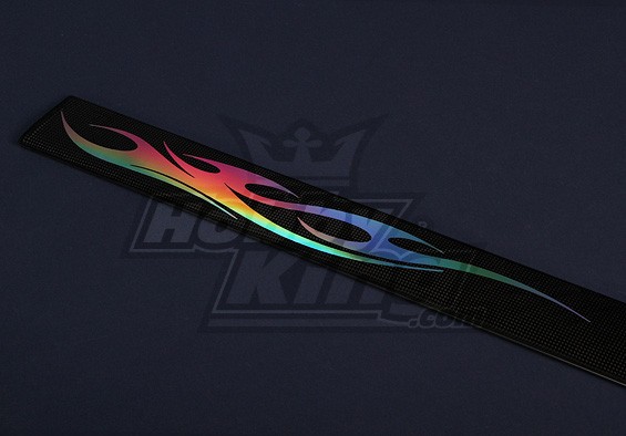 Ultra-thin Prismatic Pre-Cut Sticker 490x53mm (4 pairs)