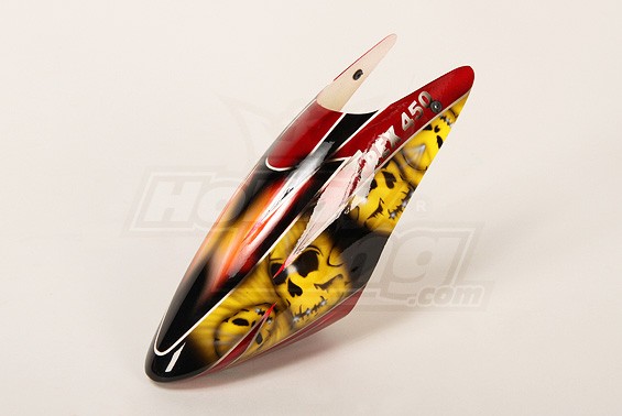 High-End Airbrushed Canopy for 450 size Heli