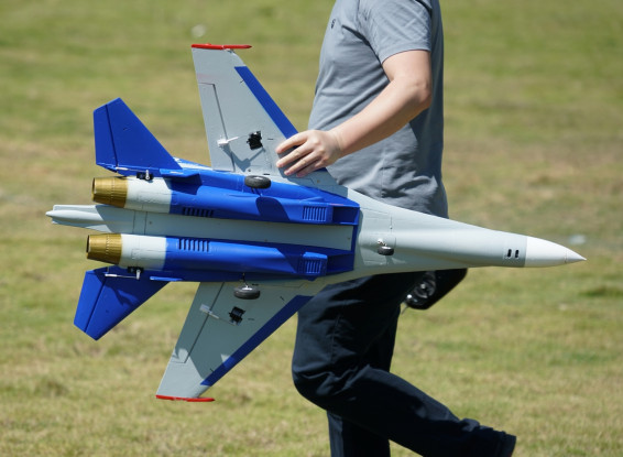 XFLY (PNF) Sukhoi Su-27 Flanker (Grey) w/Twin 50mm 12 Blade EDF Fans ...