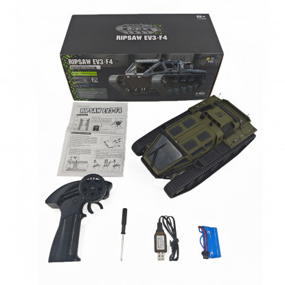 SCY Ripsaw EV3-F4 G2067 (RTR) 1/16th Scale 2.4GHZ Tank W/Lights & Battery (Green) | hobbyking