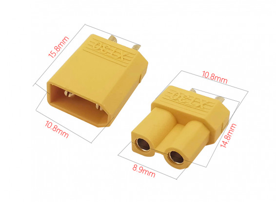 5 Pair XT30 Plug Connectors Male and Female (Hardware_wireconnector)