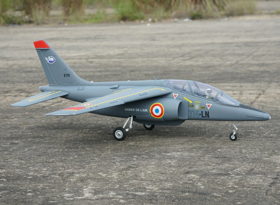 XFLY (PNF) Alpha Jet (Grey) w/80mm 12 Blade EDF Fan & 6S Power System ...
