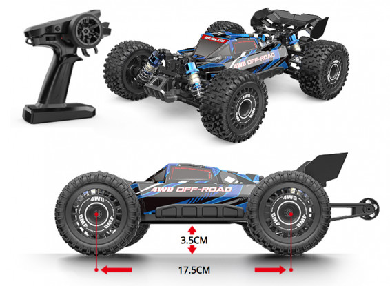 MJX (RTR) 1/16th Scale Hyper Go 4WD 16207 65km/h Brushless RC Off-Road ...