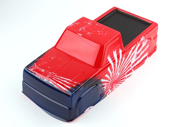 Pintados Shell corpo w / Decal - Basher 1/16 Mini Nitro Circus MT