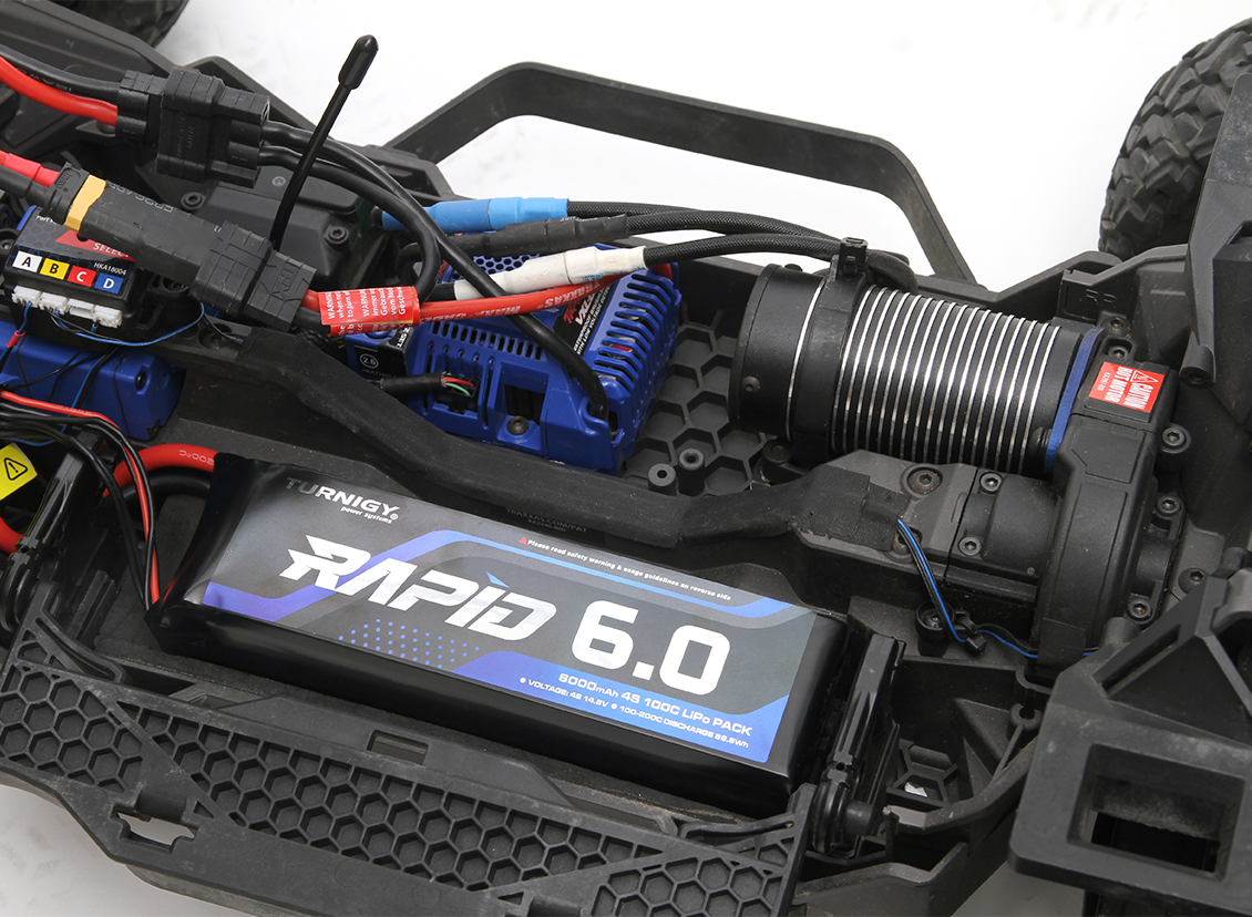 Turnigy Rapid 2S 6000mAh 7.4V 100C Lipo Battery w/XT90 for RC cars ...